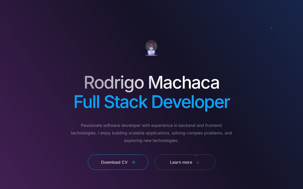 Rodrigo Machaca | Full Stack Developer